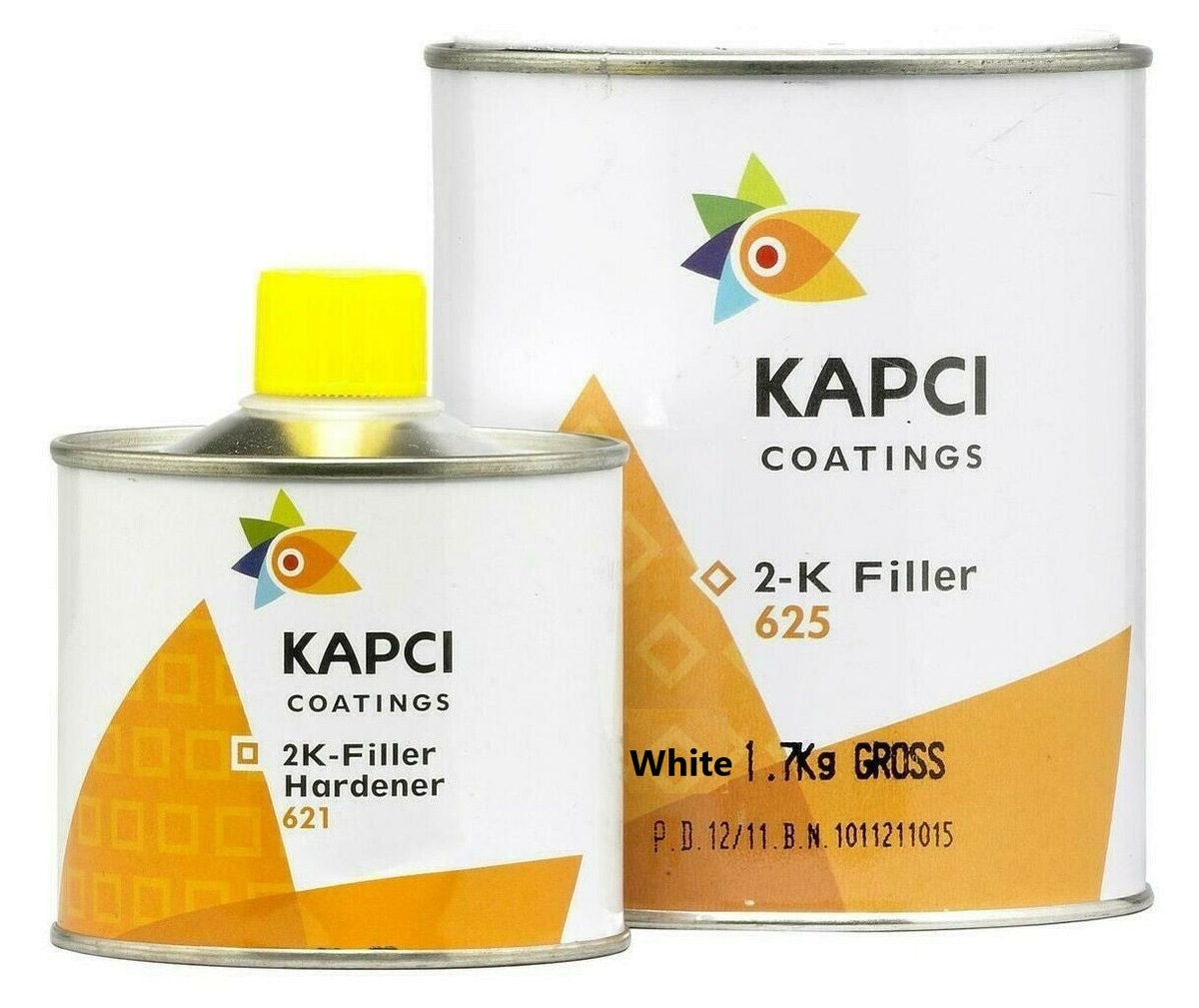 Kapci 2K High Build White Primer 1.25 Litre Kit — Central Paints